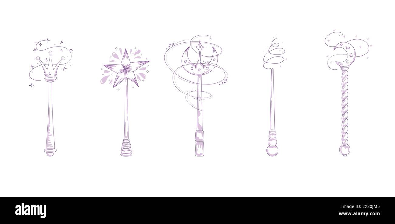 Fairy wand sticker hi-res stock photography and images - Alamy