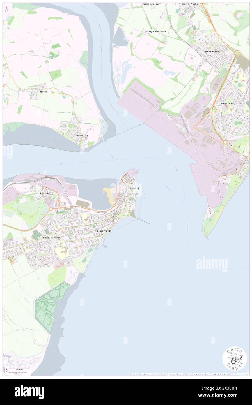 Map of harwich hi-res stock photography and images - Alamy