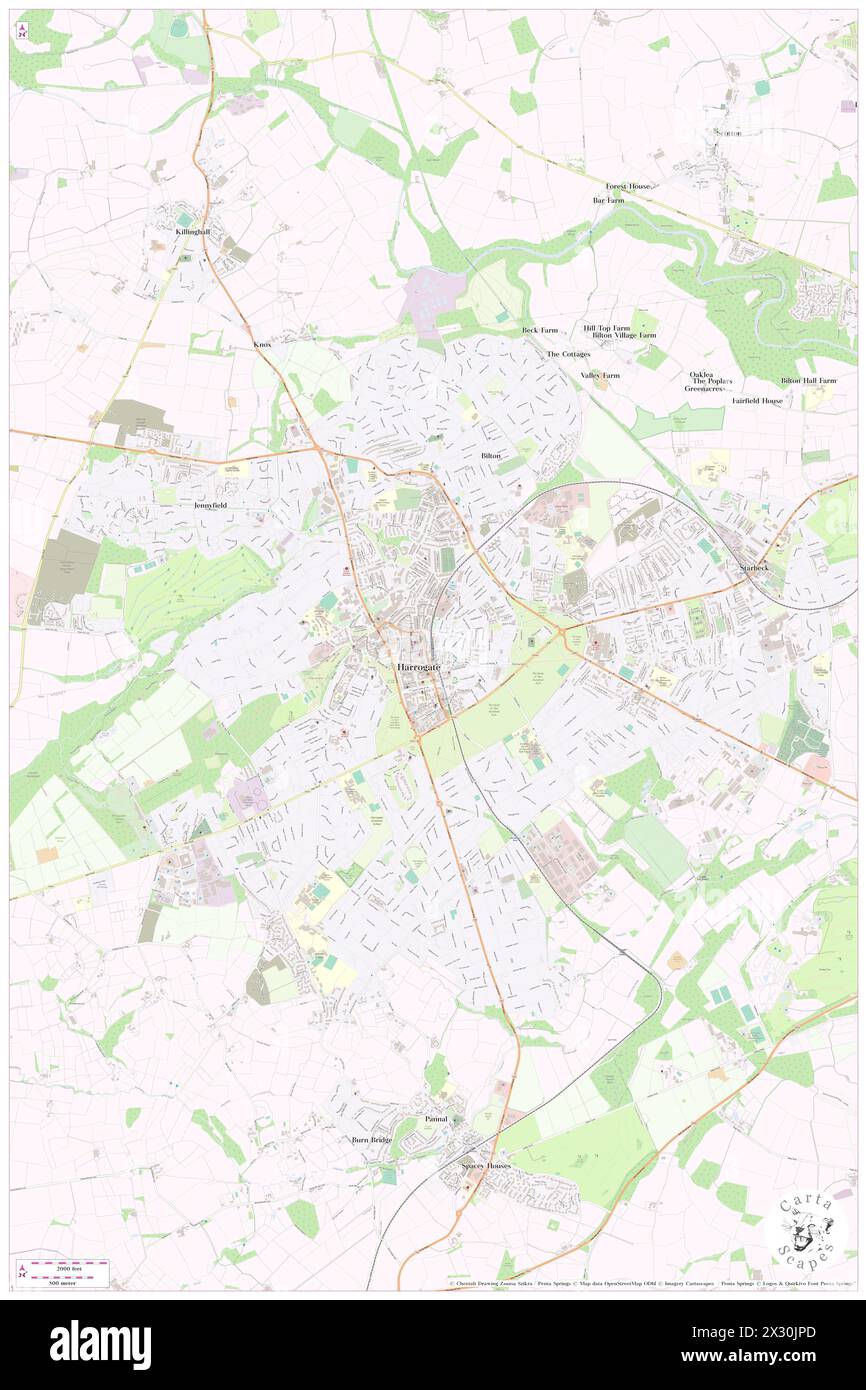Map of harrogate hi-res stock photography and images - Alamy