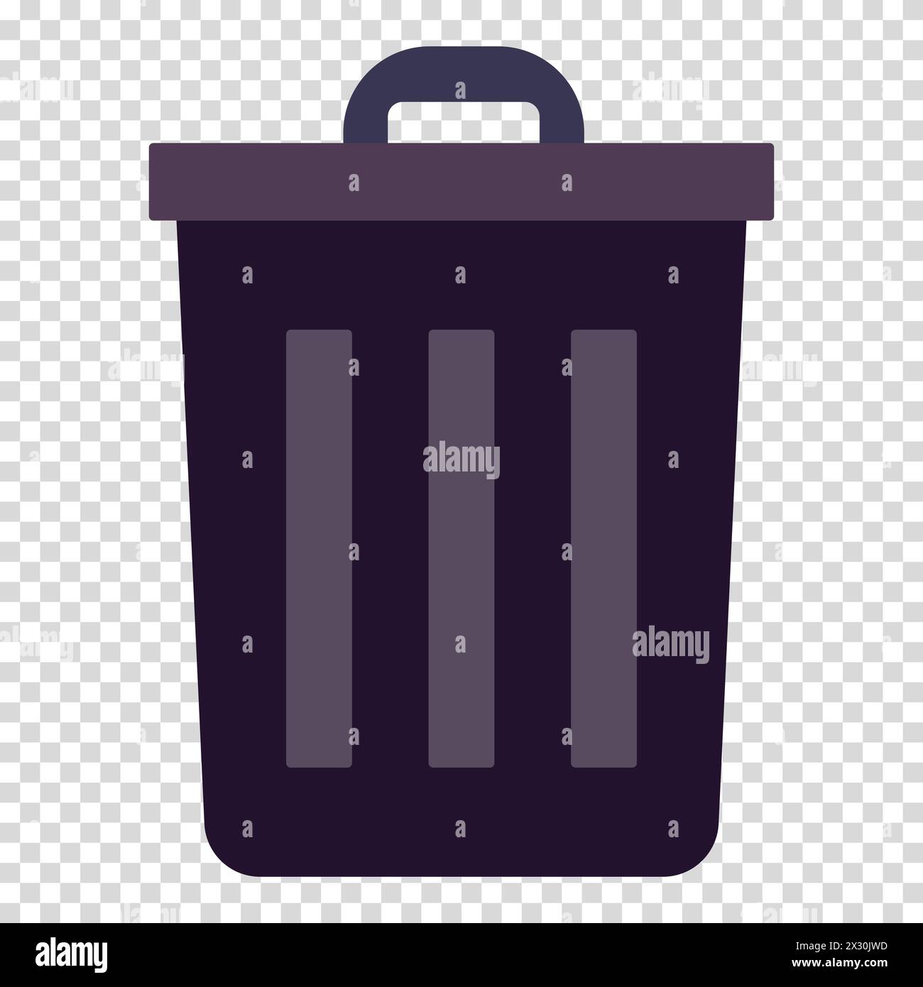 Black trash can, garbage, bad ideas, care of the surrounding space ...