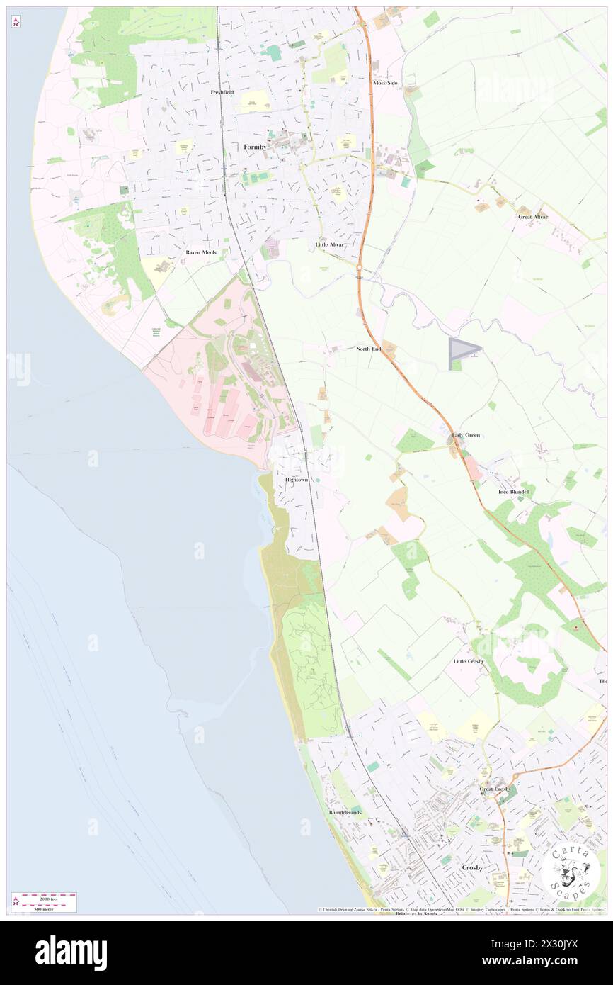 Hightown Railway Station, Sefton, GB, United Kingdom, England, N 53 31 ...