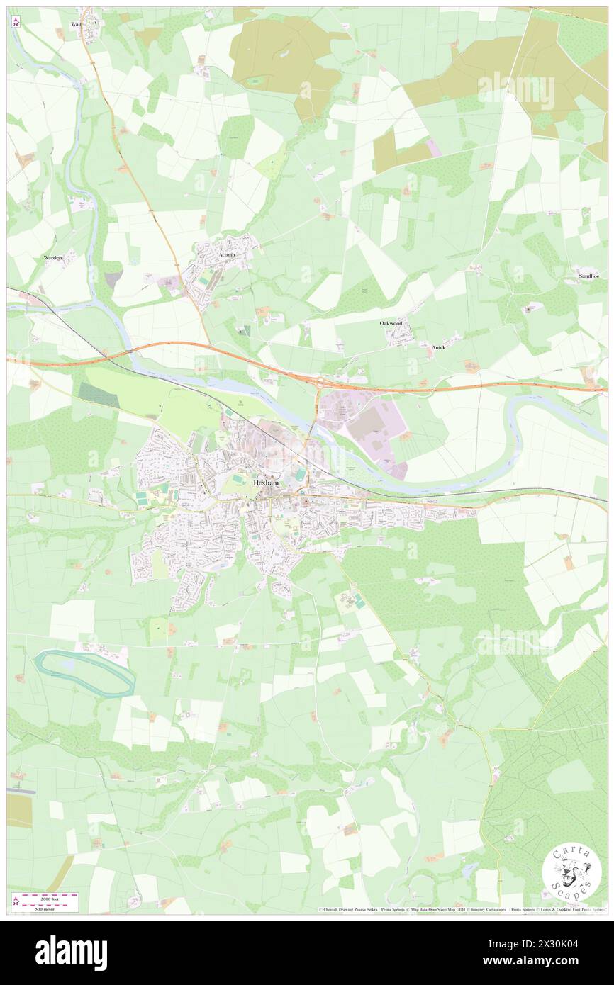 Map Of Hexham Hi res Stock Photography And Images Alamy