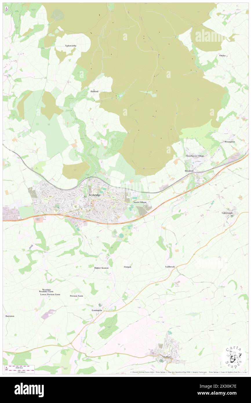 Map of ivybridge hi-res stock photography and images - Alamy