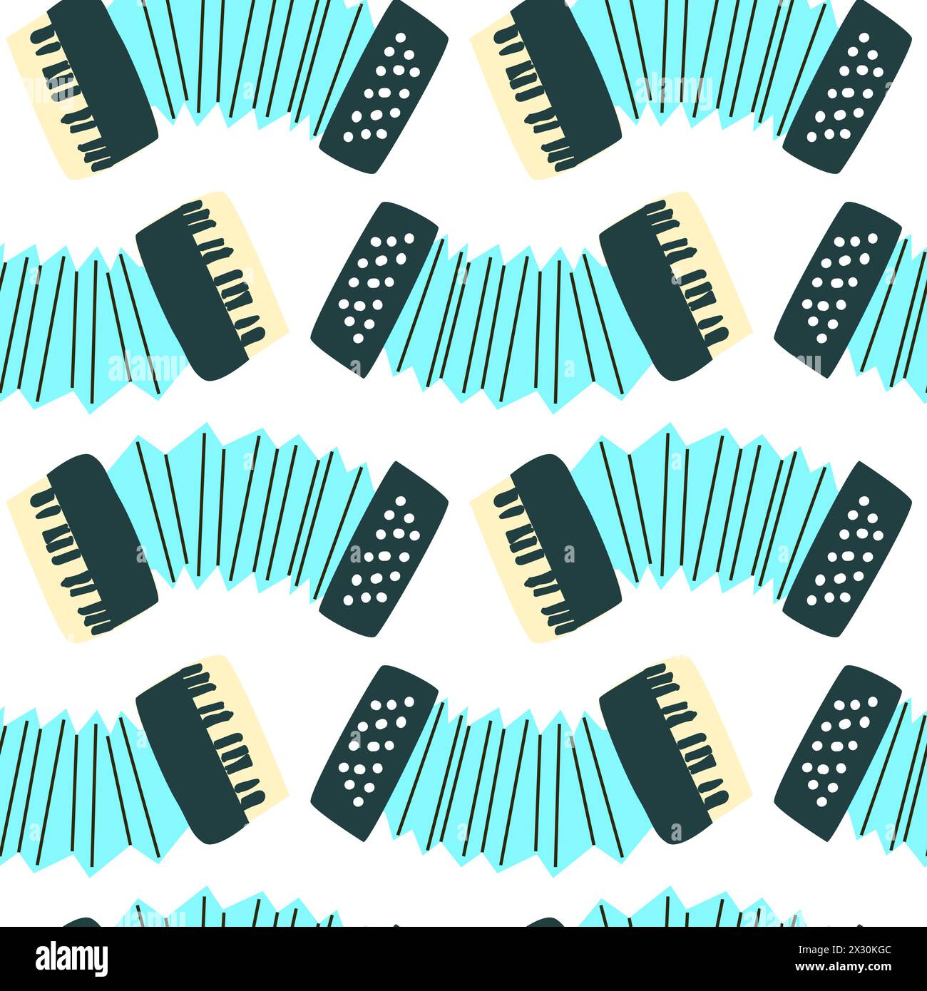 Seamless pattern for music festival. Bright background design with ...