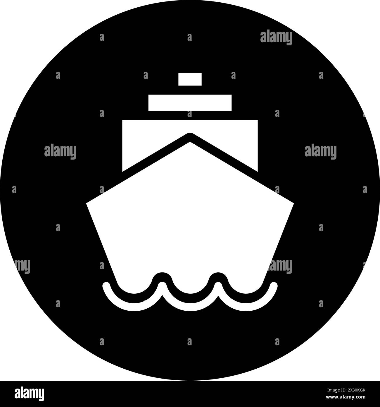 Ship icon as symbol for web page design of ship traveling Stock Vector ...