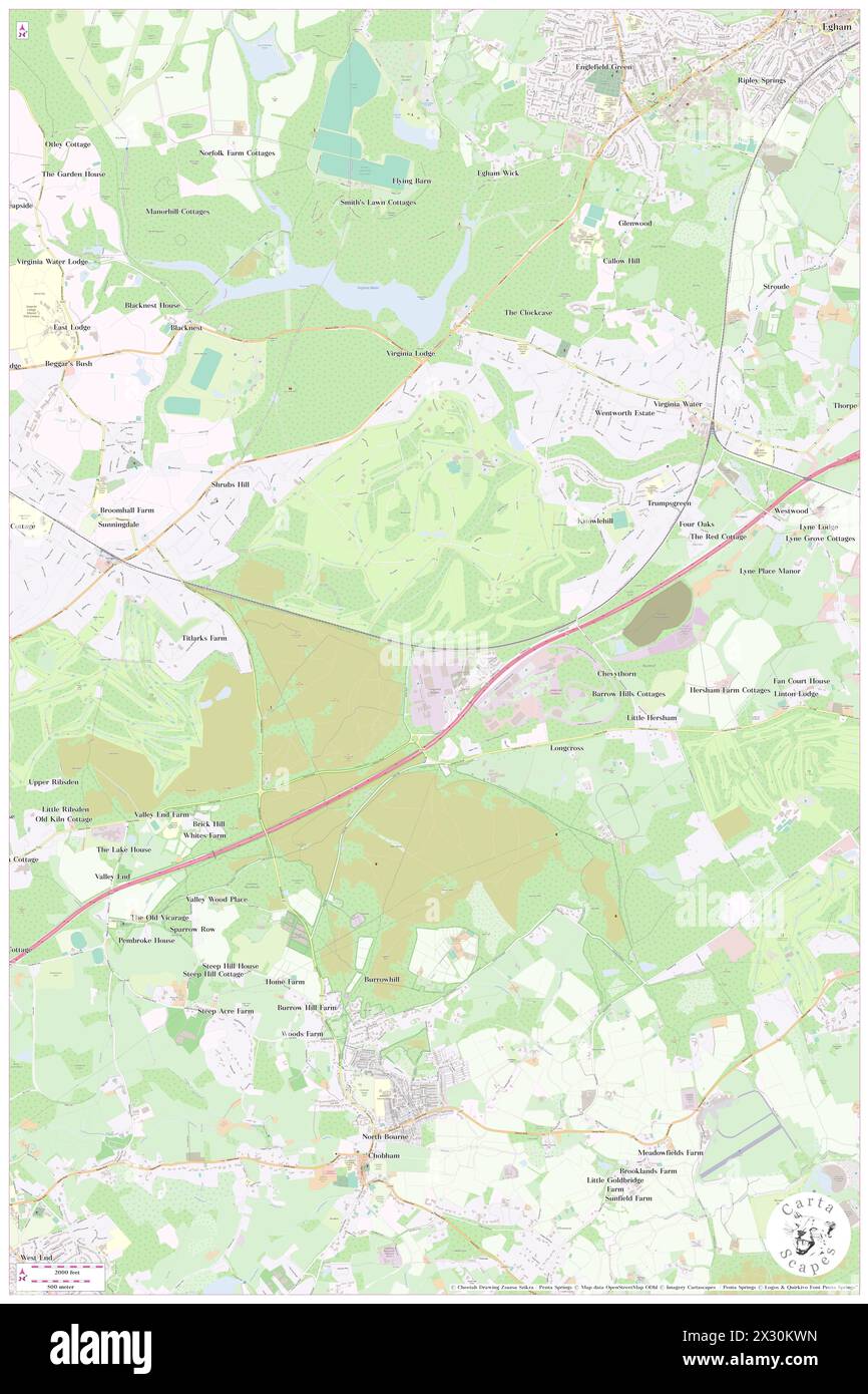 Longcross Railway Station, Surrey, GB, United Kingdom, England, N 51 23 ...