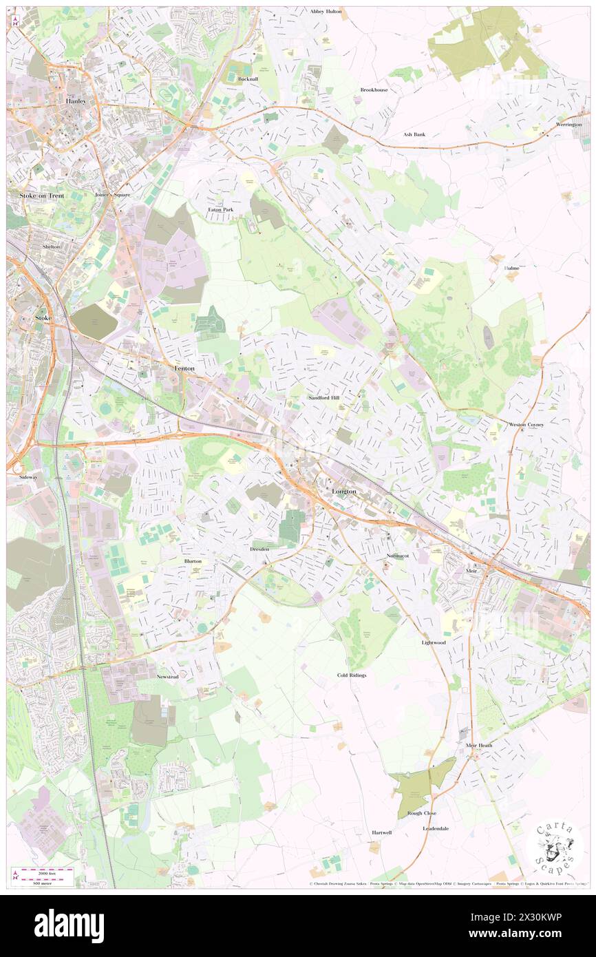 Longton on a map hi-res stock photography and images - Alamy