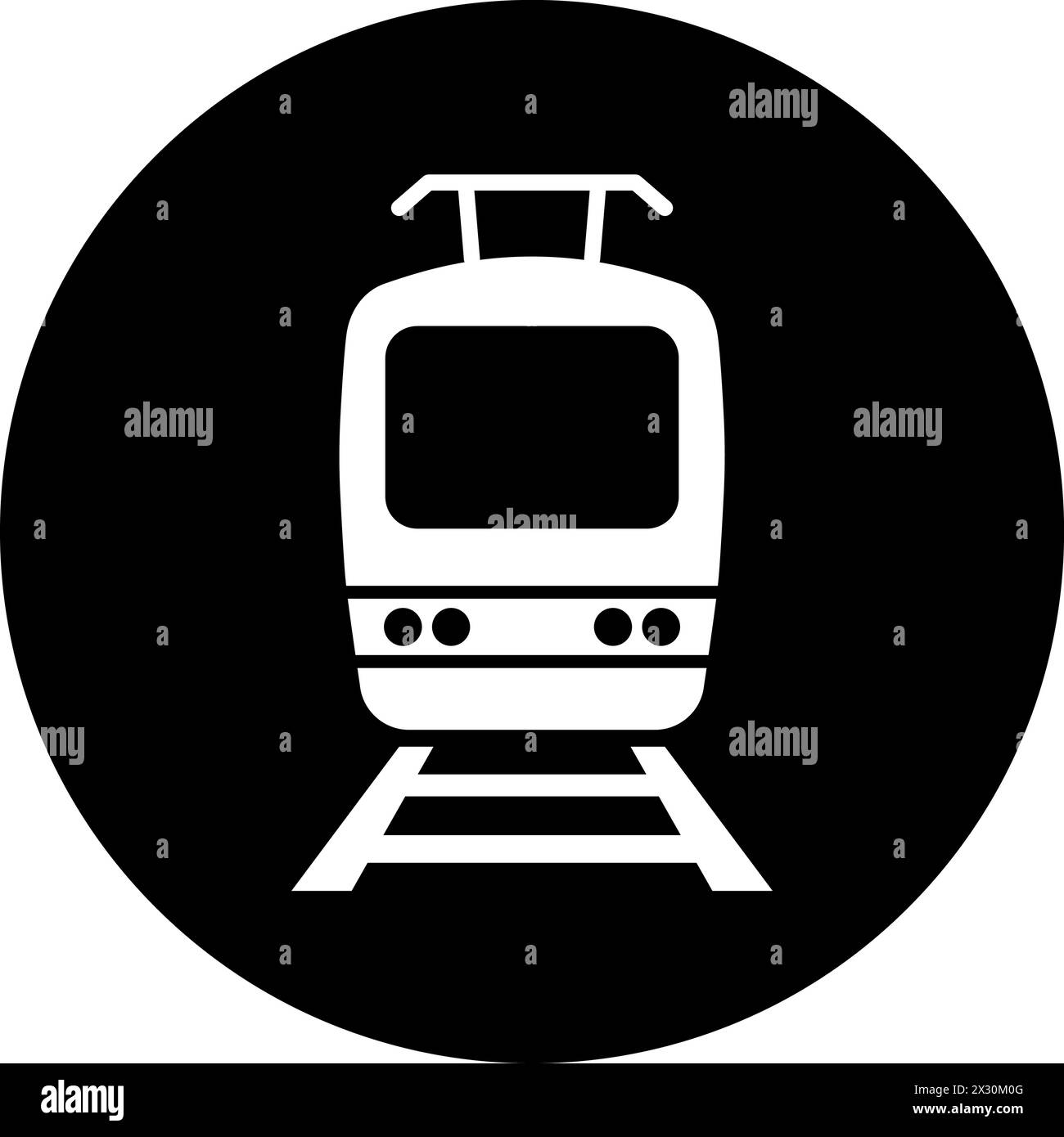 Tram icon as symbol for web page design of passenger transport Stock ...