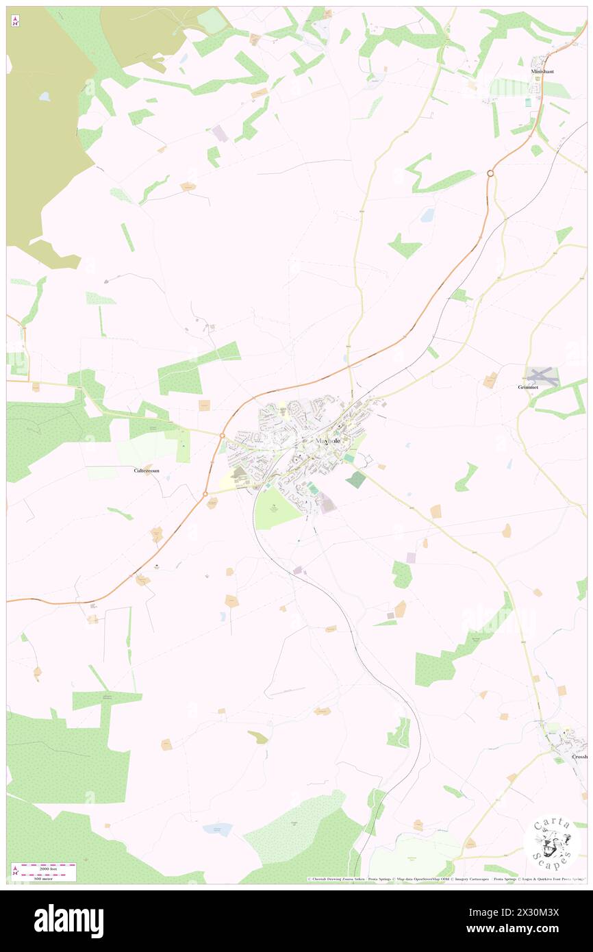 Map of south ayrshire hi-res stock photography and images - Alamy