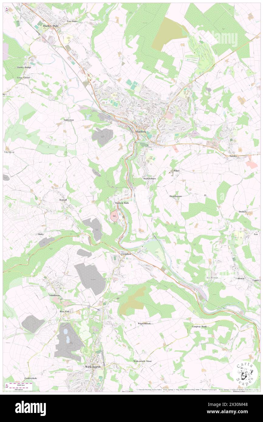 Map of matlock hi-res stock photography and images - Alamy