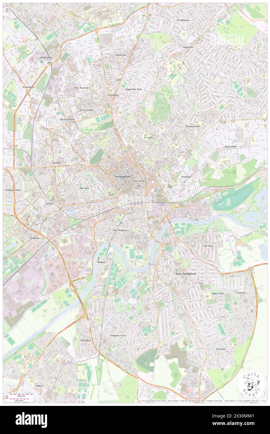 Nottingham railway map hi-res stock photography and images - Alamy