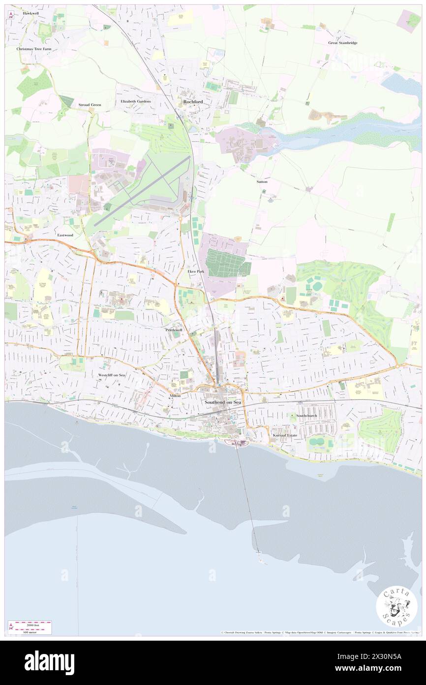 Map of southend on sea hi-res stock photography and images - Alamy