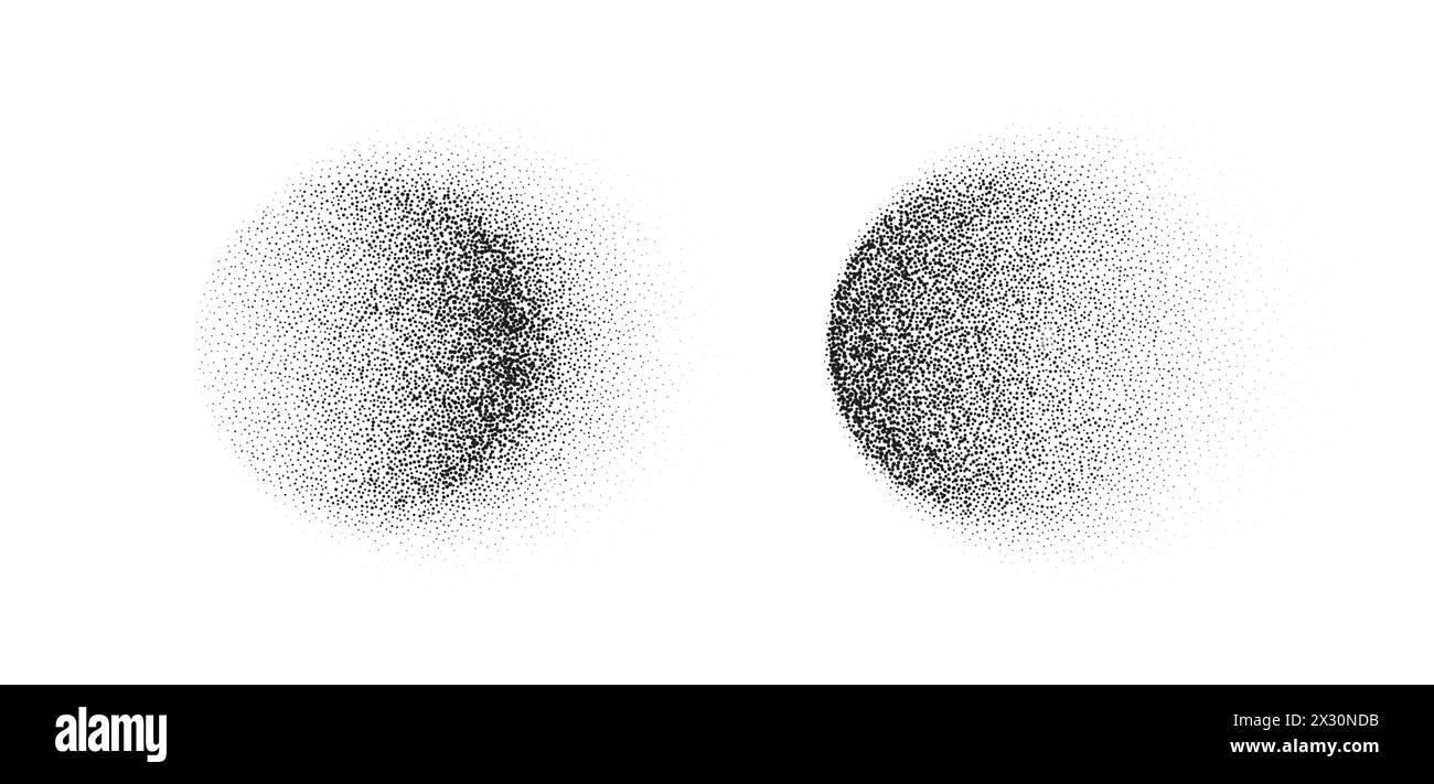 Gradient, gradation circle, grain noise texture abstract background. Grain gradient blend mesh ...