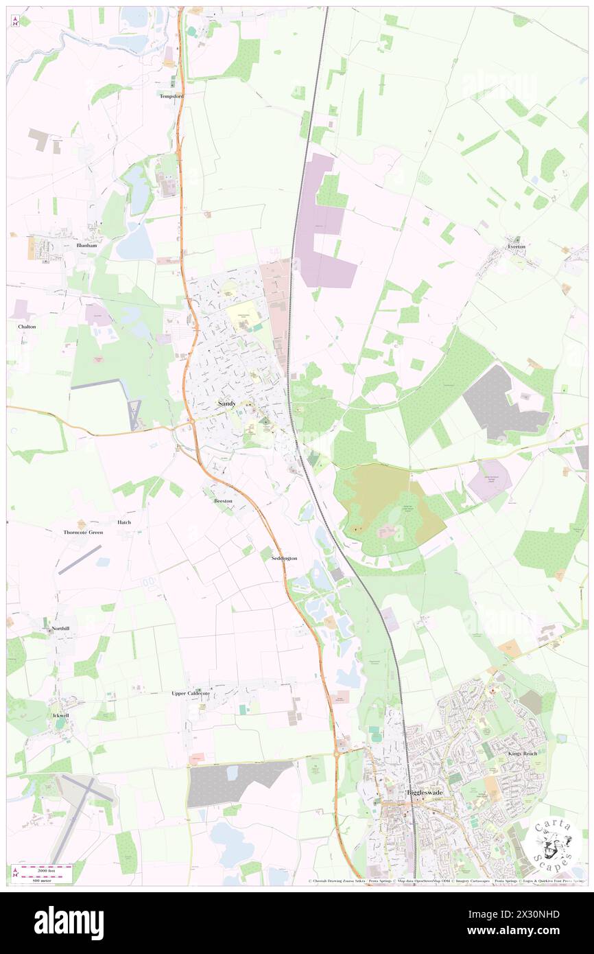 Sandy railway station Cut Out Stock Images & Pictures - Alamy