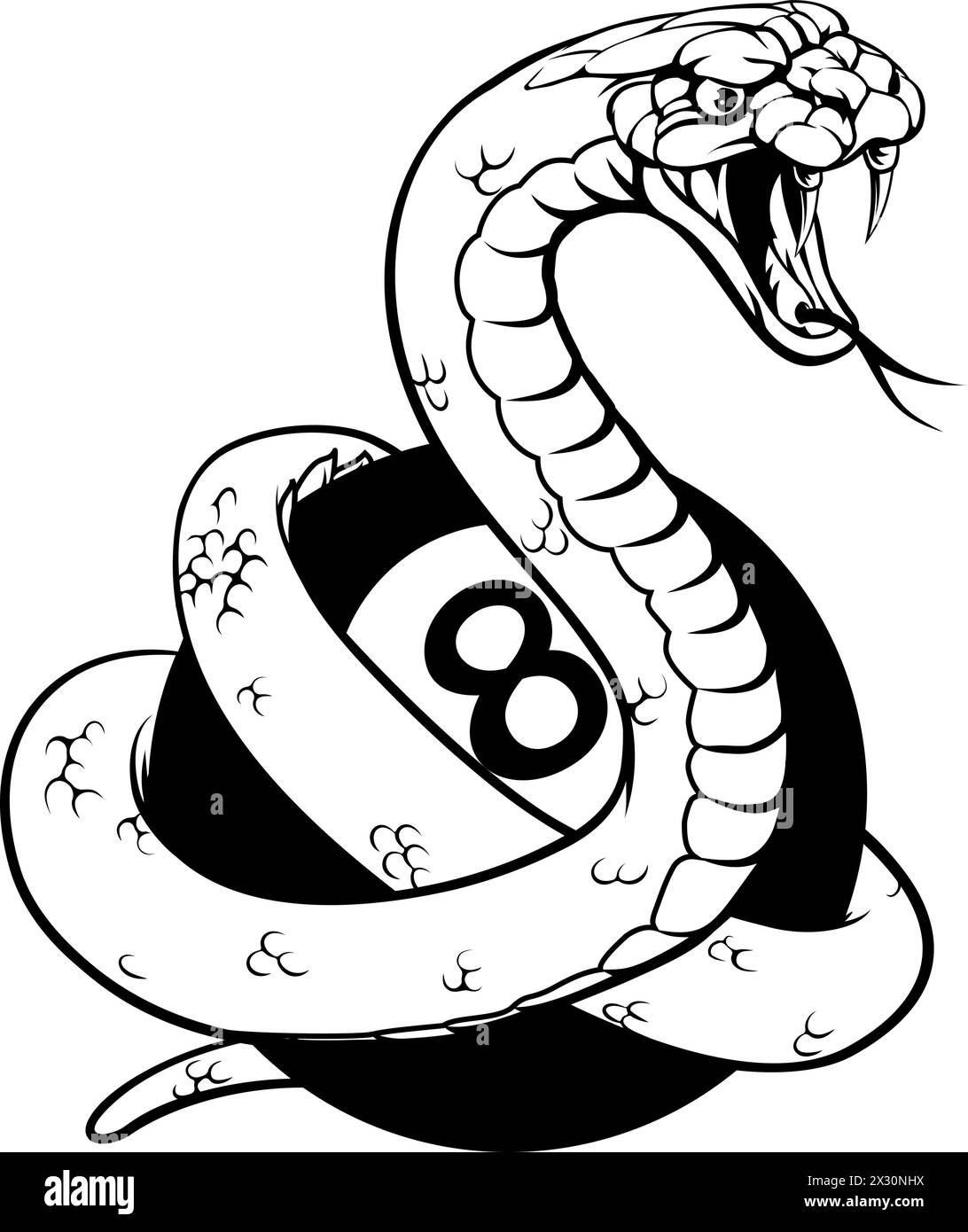 Ball python logo Black and White Stock Photos & Images - Alamy