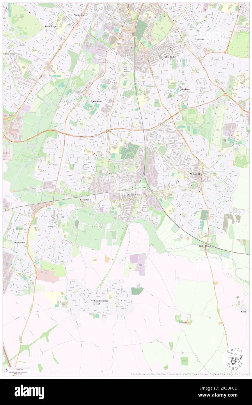 Wigston map hi-res stock photography and images - Alamy