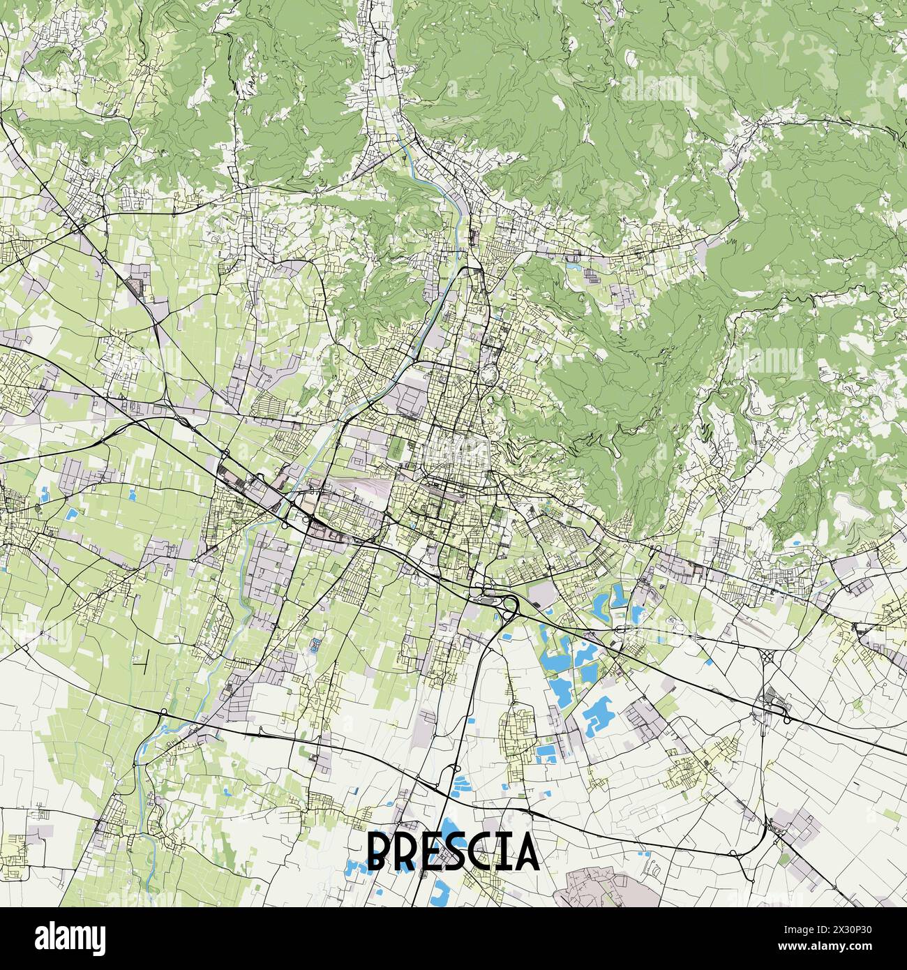 Map of brescia hi-res stock photography and images - Alamy