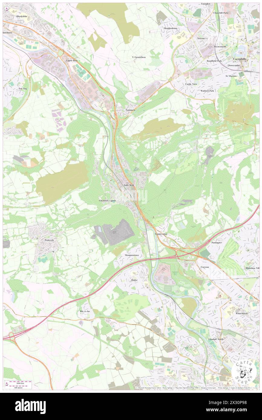 Taffs Well Railway Station, Rhondda Cynon Taf, GB, United Kingdom ...