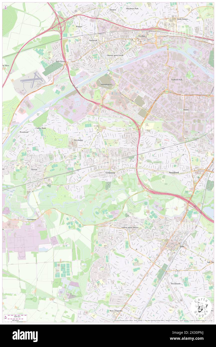 Urmston map hi-res stock photography and images - Alamy