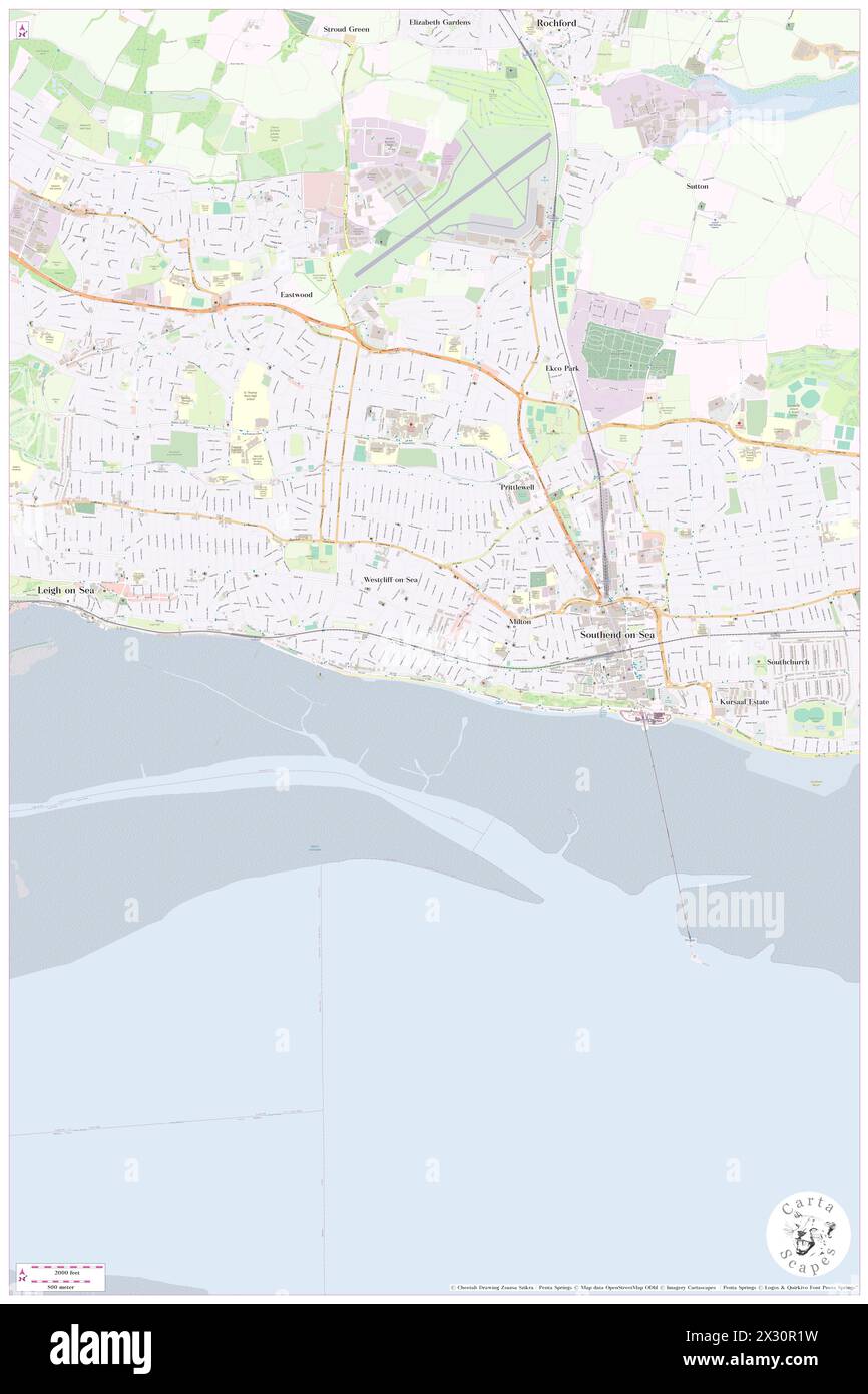 Map of southend on sea hi-res stock photography and images - Alamy