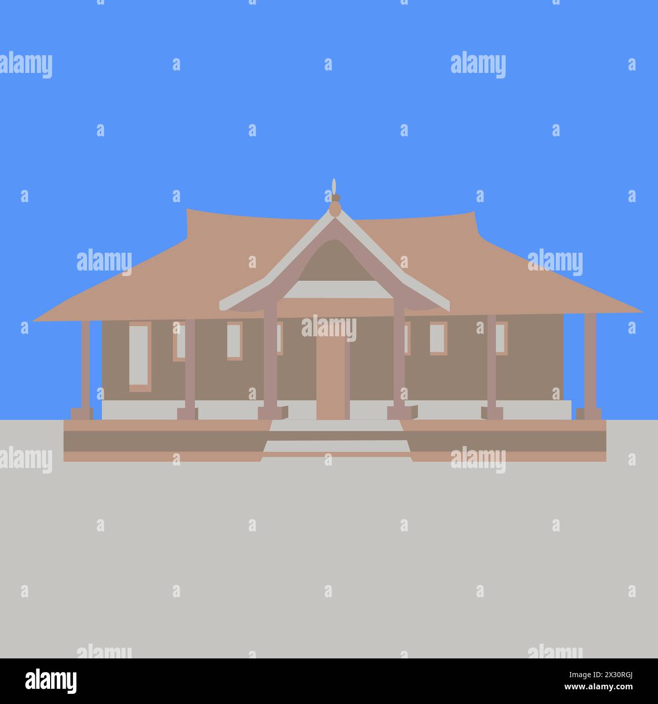 India architecture model Stock Vector Images - Alamy