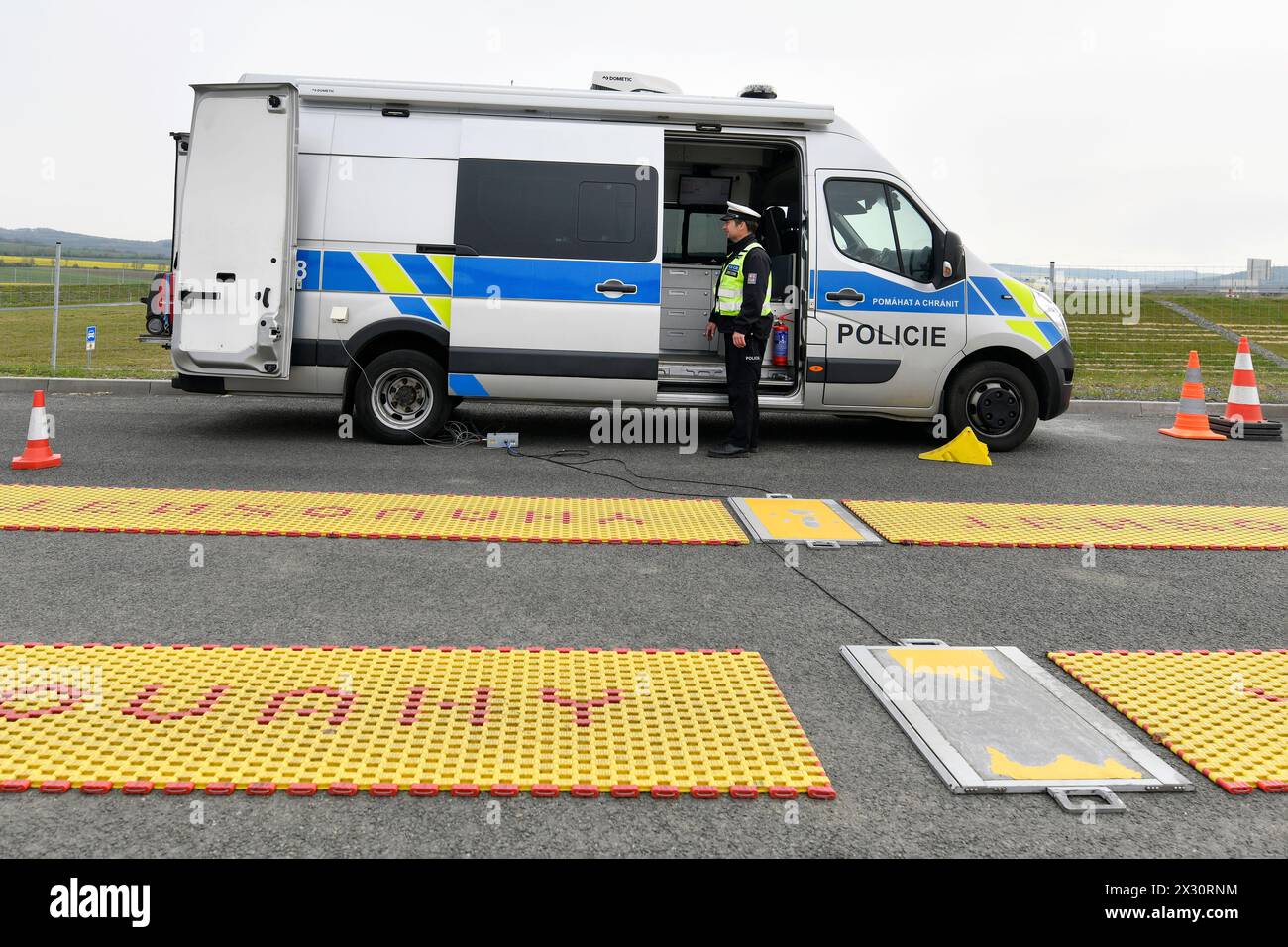 Dolni Lukavice, Czech Republic. 23rd Apr, 2024. The new checkpoint of ...
