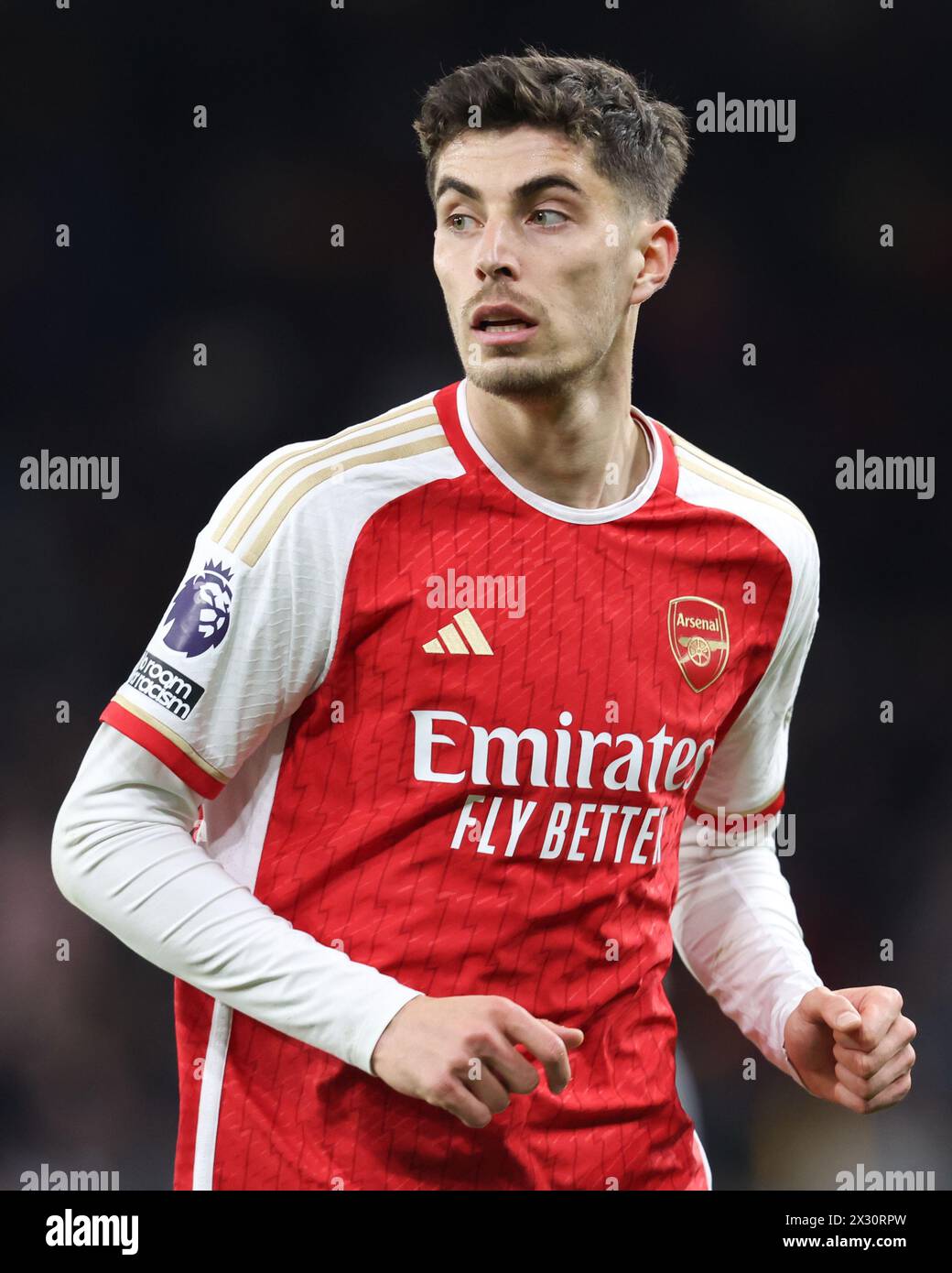 WOLVERHAMPTON, ENGLAND - APRIL 20: Kai Havertz of Arsenal during the ...