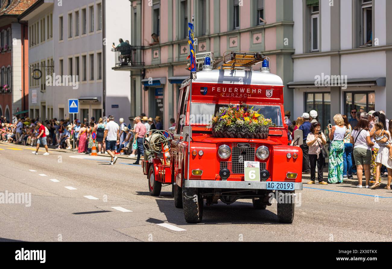 Ein Land Rover Serie 1 mit Baujahr 1948 bis 1958 der Feuerwehr Vereins ...