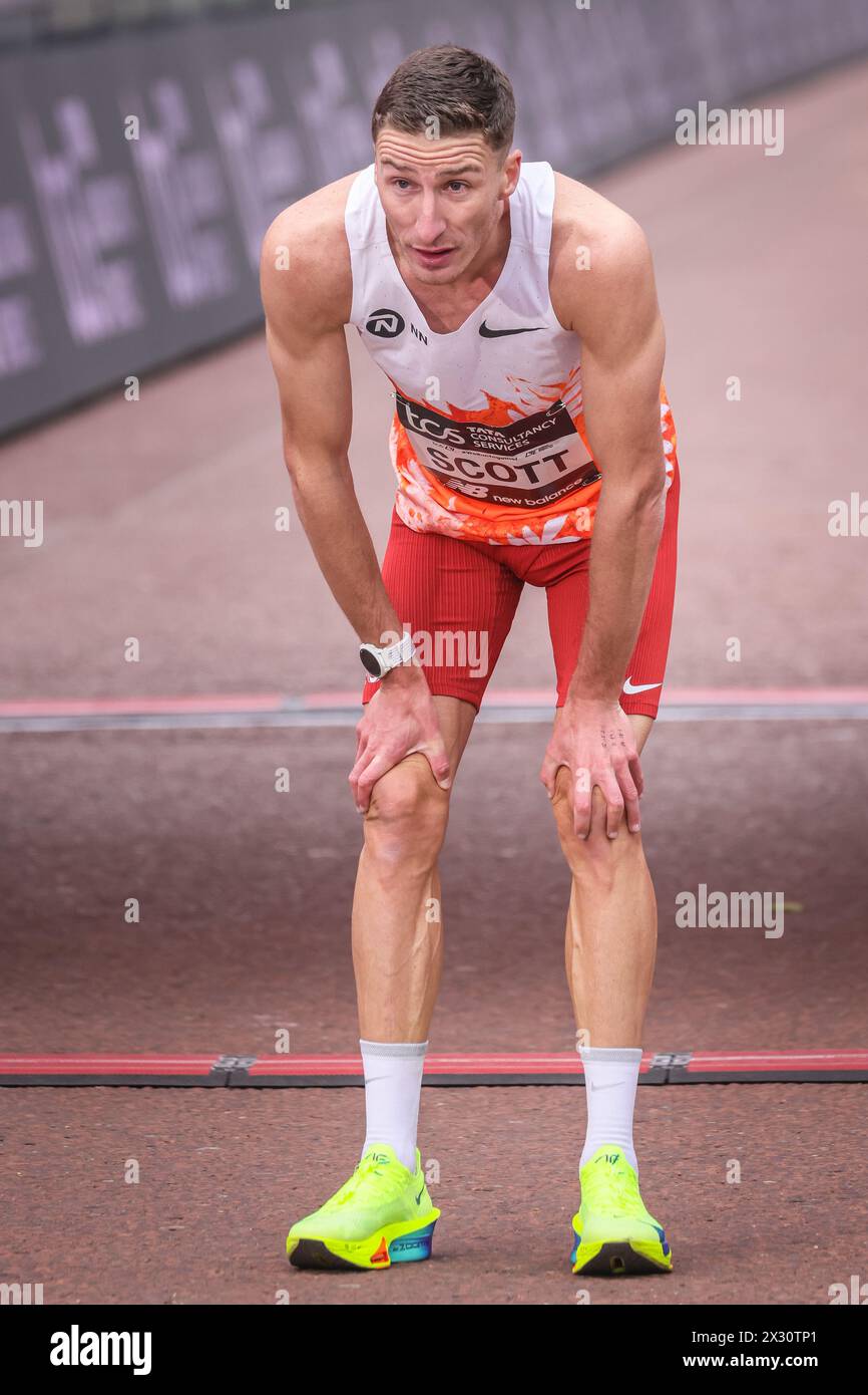 British long distance runner Marc Scott making his marathon debut ...
