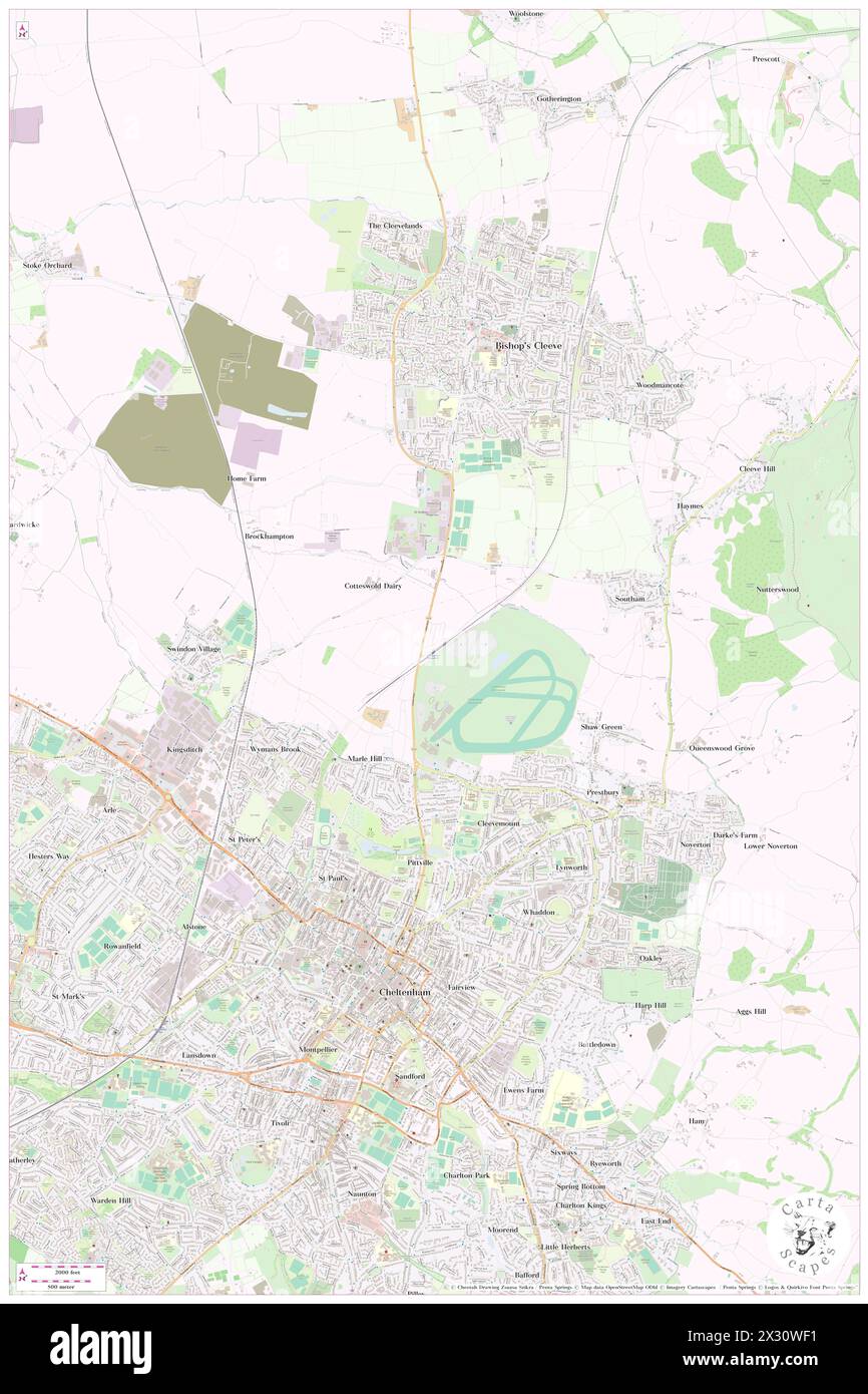 Map of cheltenham racecourse hi-res stock photography and images - Alamy