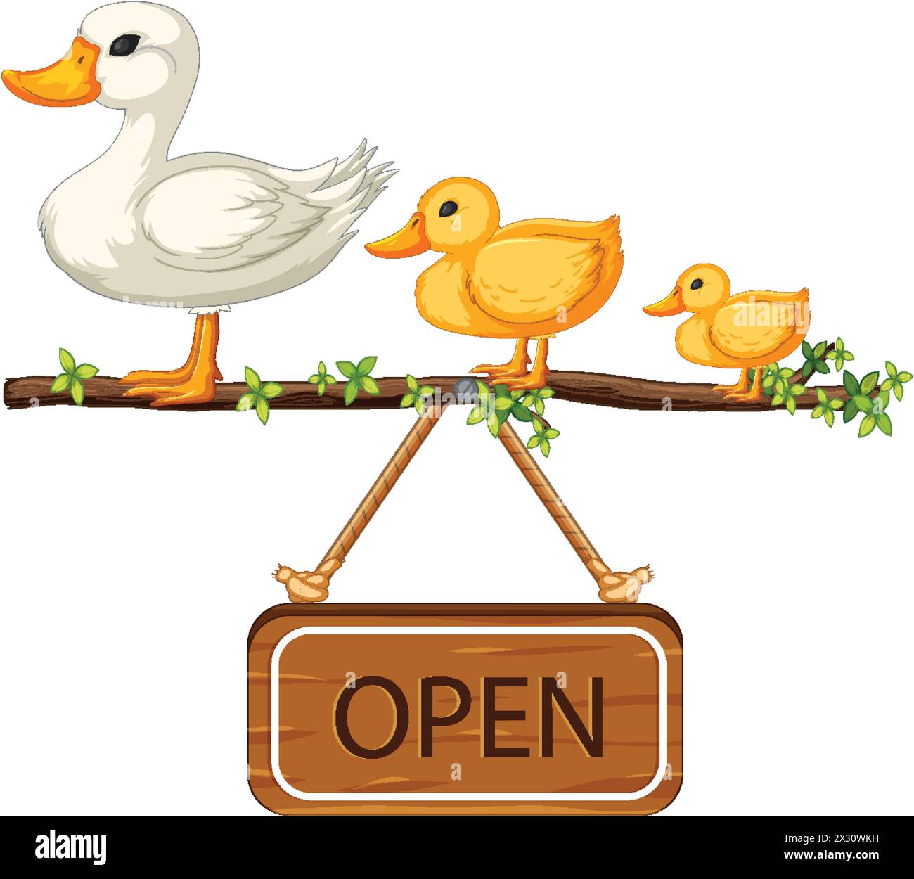 Open ducks Stock Vector Images - Alamy