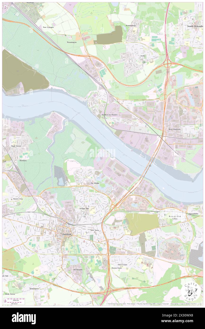 Map of dartford hi-res stock photography and images - Alamy