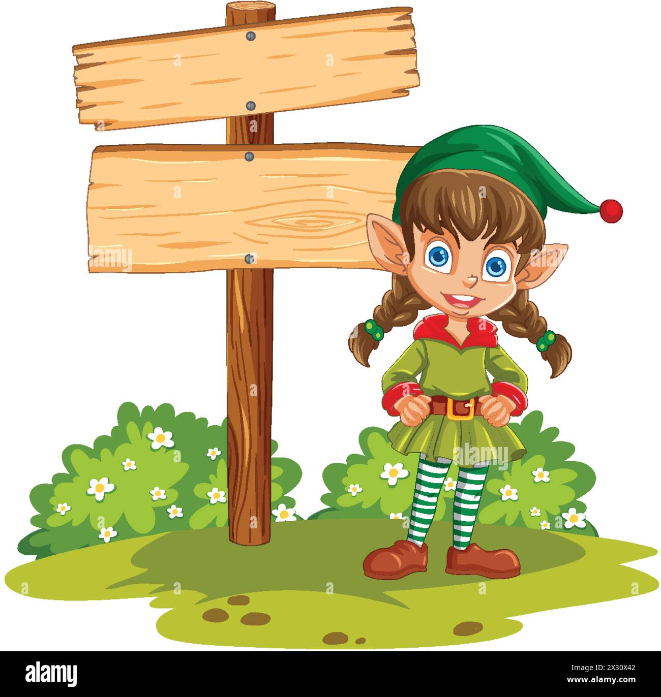 Enchanted fairytale path illustration Stock Vector Images - Alamy