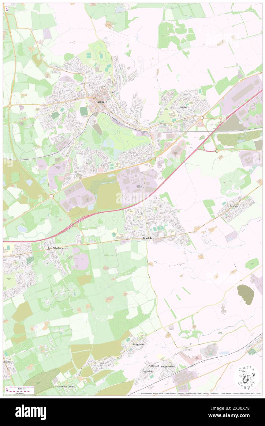 Map of bathgate hi-res stock photography and images - Alamy