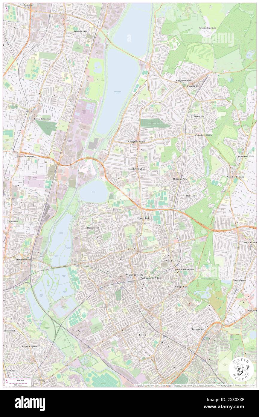 Chingford london map hi-res stock photography and images - Alamy