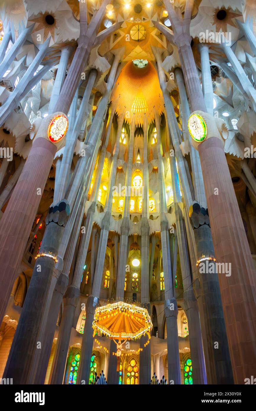 Barcelona, Spain, Crowd People, Tourists, Visiting Famous Spanish ...