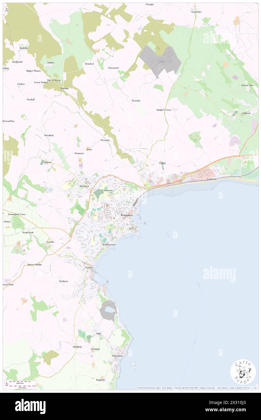 penzance, Cornwall, GB, United Kingdom, England, N 50 7' 27'', S 5 32 ...