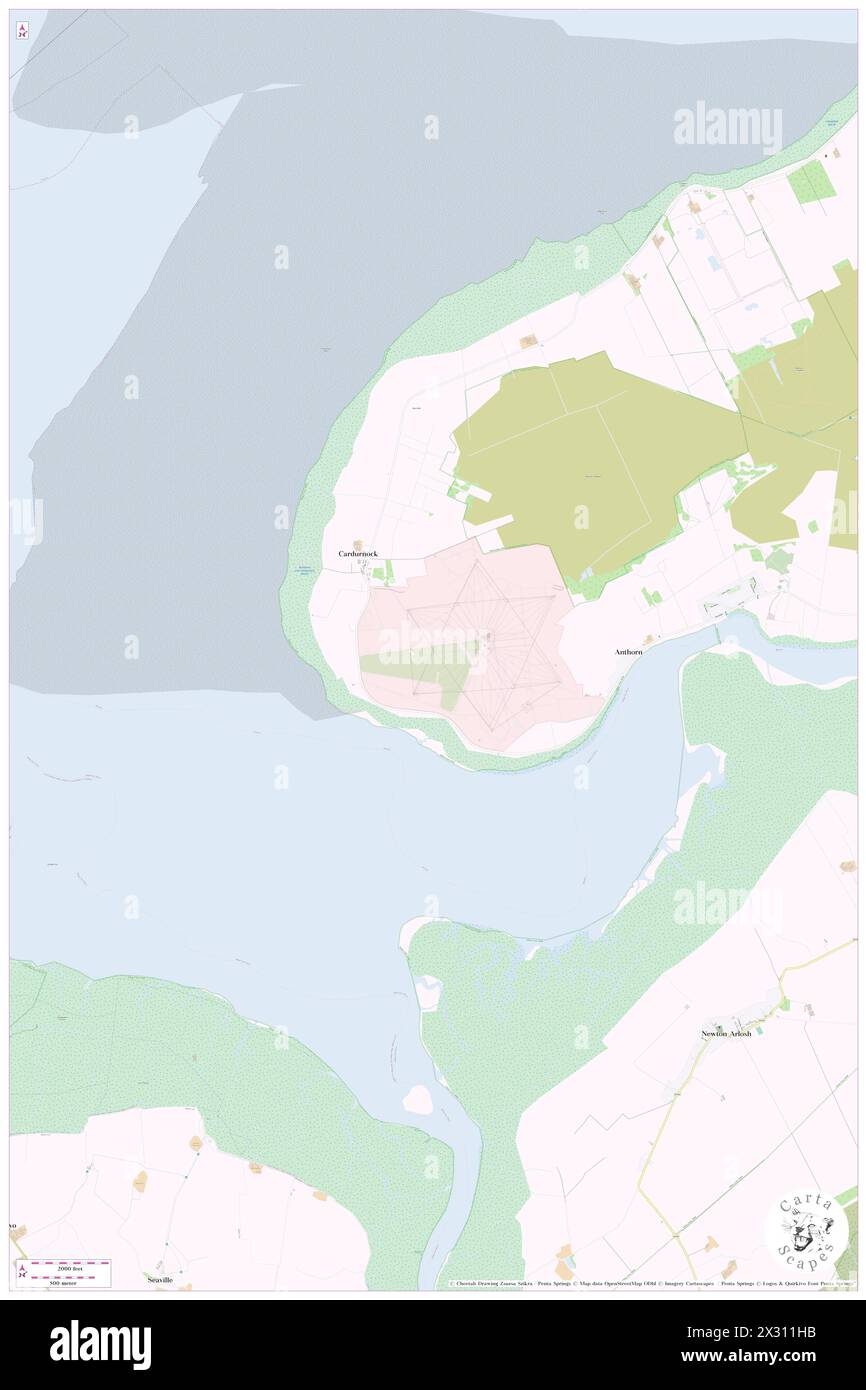 Anthorn VLF Transmitter, Inner Ring Mast 2, Cumbria, GB, United Kingdom ...