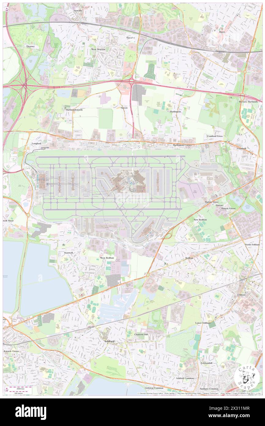 London heathrow map Cut Out Stock Images & Pictures - Alamy