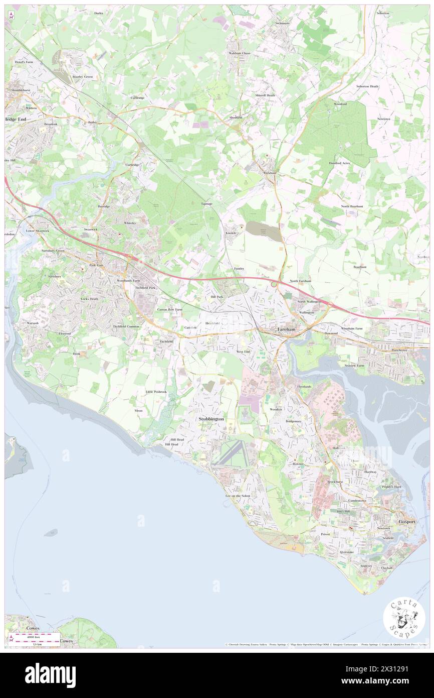 Fareham District, Hampshire, GB, United Kingdom, England, N 50 51' 12 ...