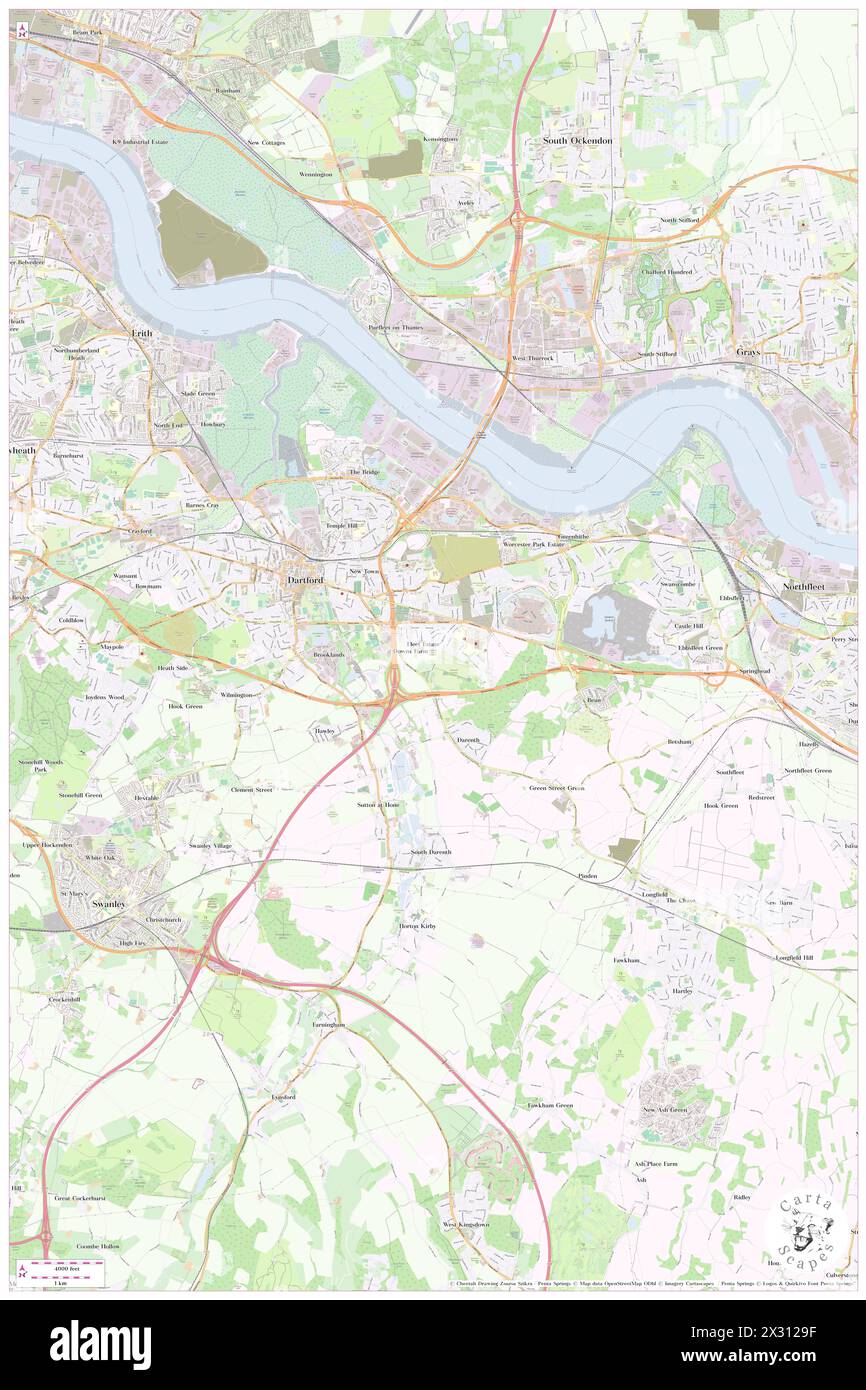 Dartford District, Kent, GB, United Kingdom, England, N 51 26' 1'', N 0 ...