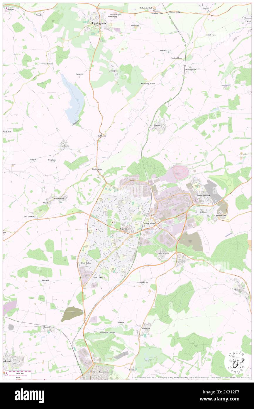 Corby District, Northamptonshire, GB, United Kingdom, England, N 52 30 ...