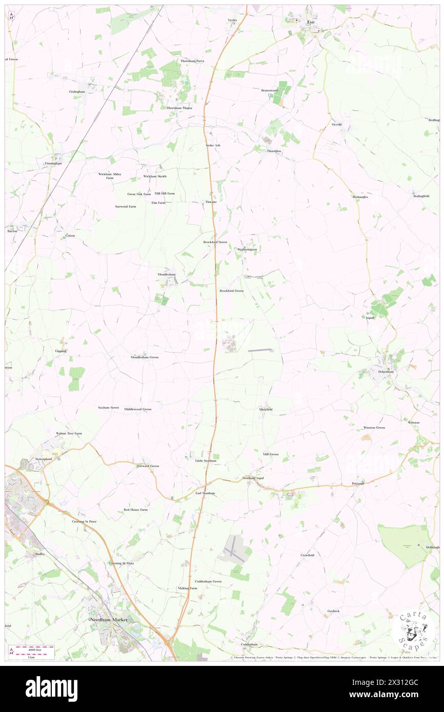 Mid suffolk map Cut Out Stock Images & Pictures - Alamy