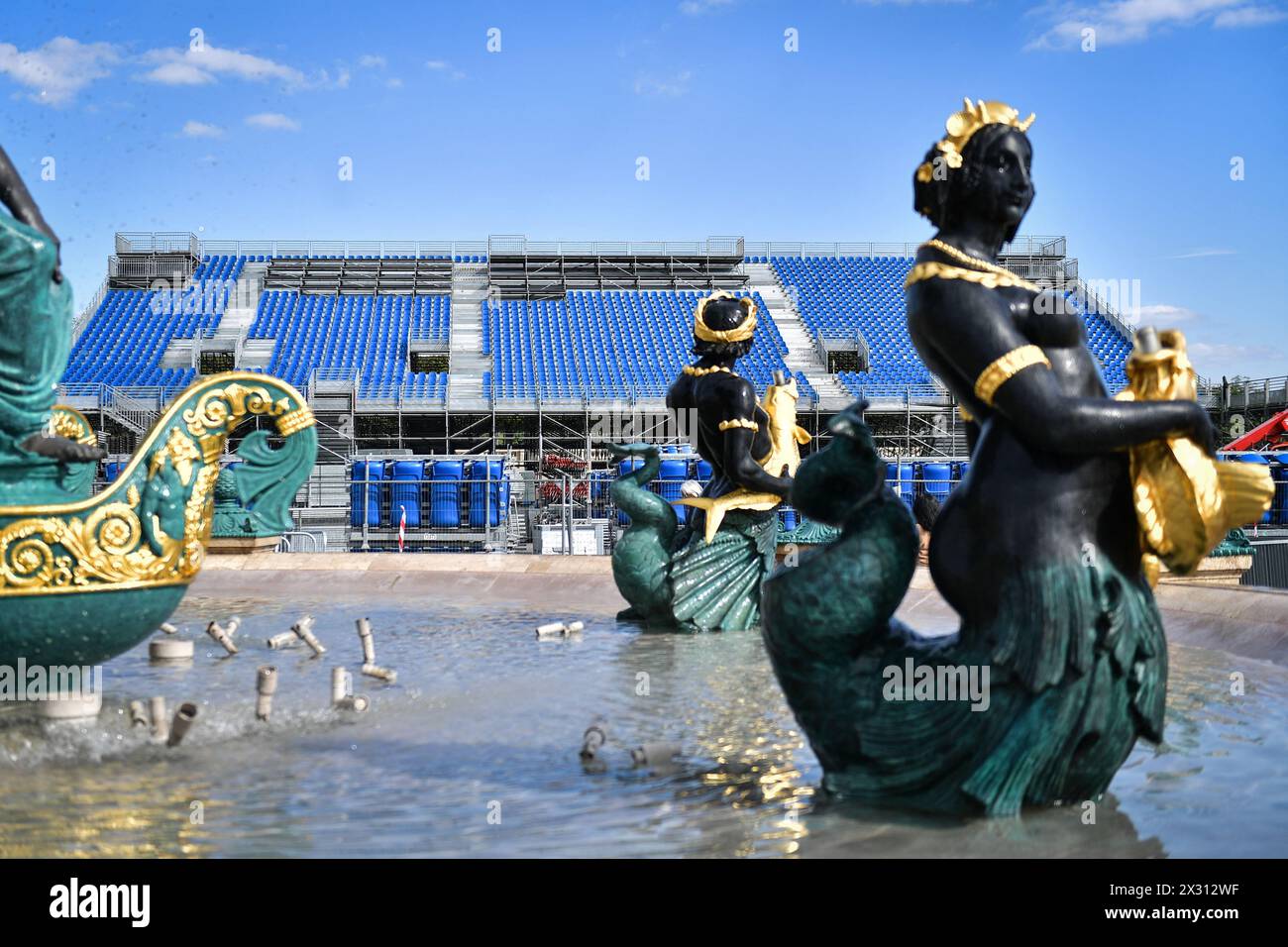 Paris, France, on April 23, 2024. This photograph shows the ongoing ...