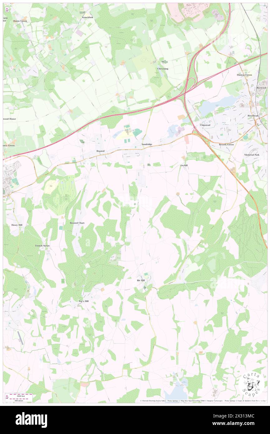 Map of sundridge hi-res stock photography and images - Alamy