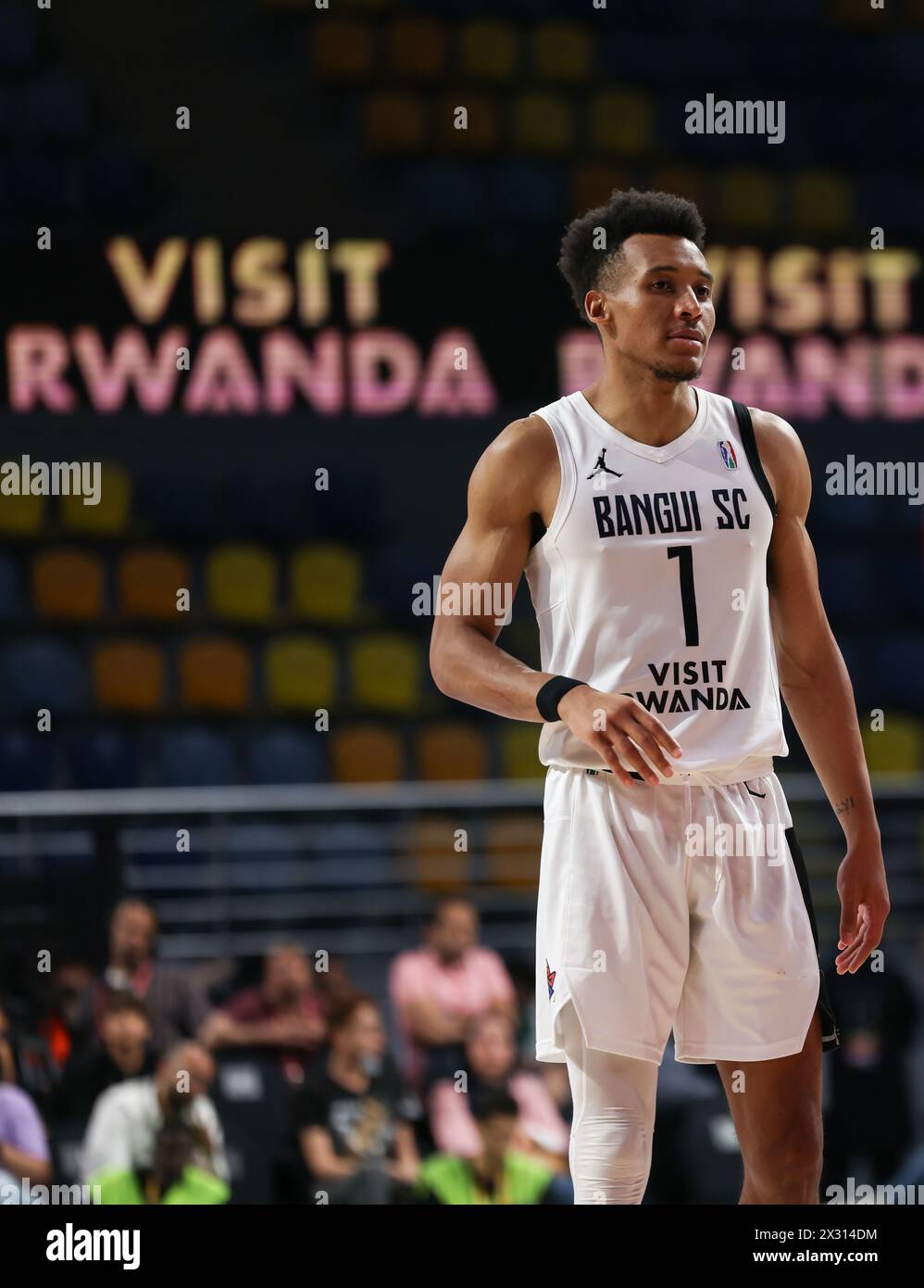 CAIRO, EGYPT - APRIL 22: Mark Steven Lyons of Bangui SC in match ...