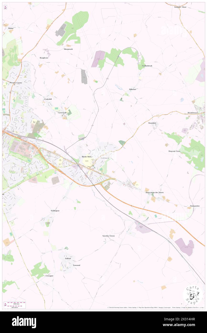 Forsbrook, Staffordshire, GB, United Kingdom, England, N 52 58' 13'', S ...