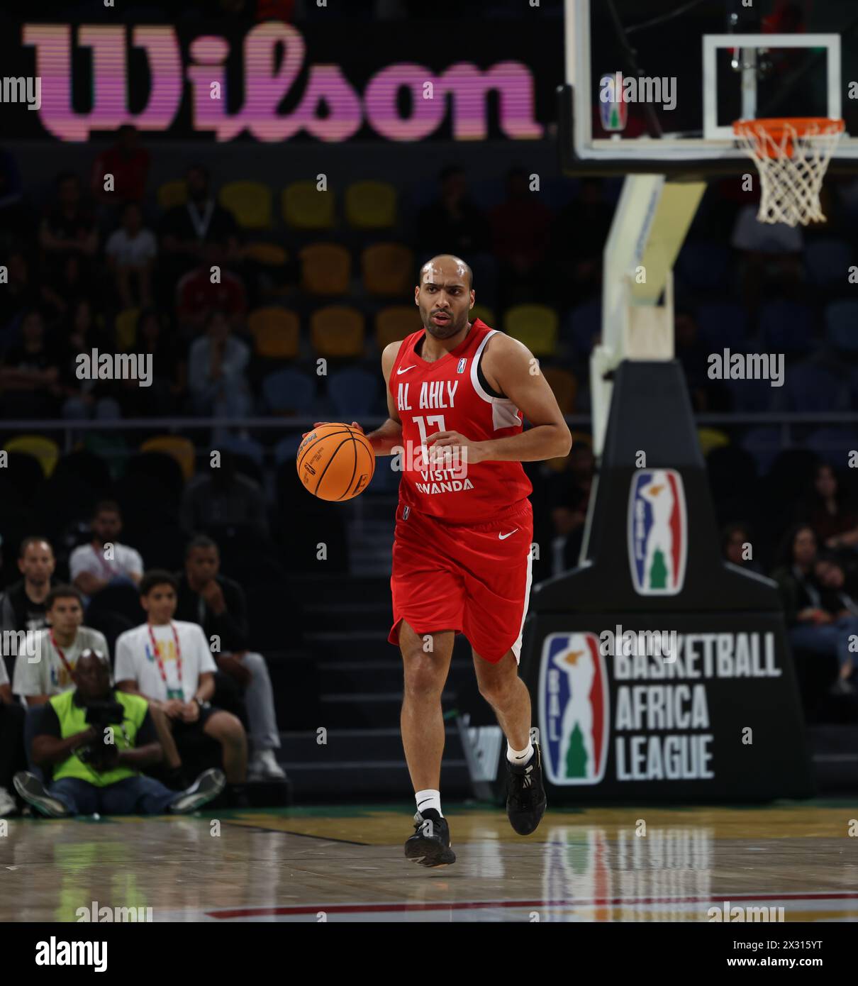 CAIRO, EGYPT - APRIL 22: Amr Sherif Mohamed El Gendy Abdelhalim of the Al Ahly match against ...