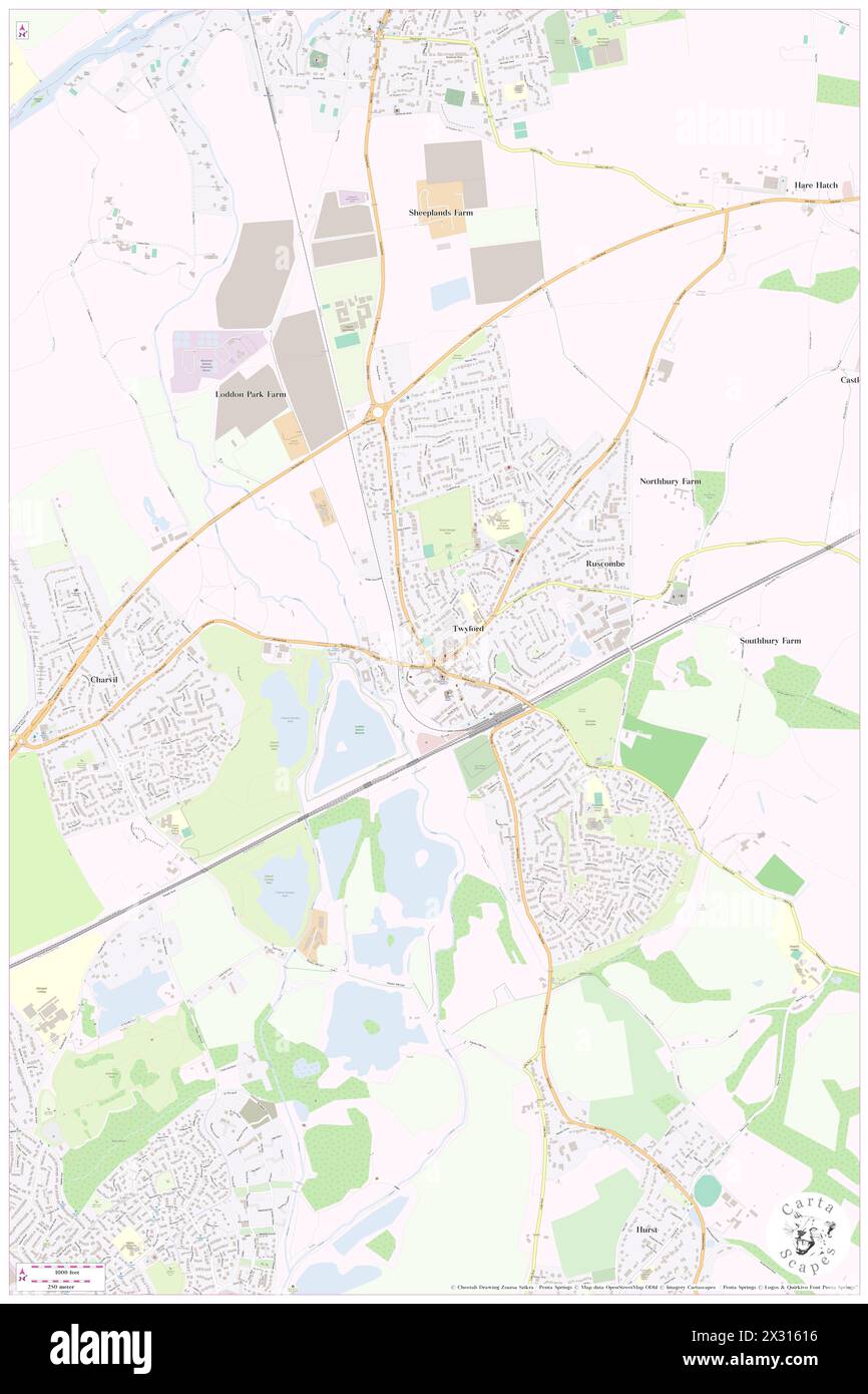 Twyford map hi-res stock photography and images - Alamy