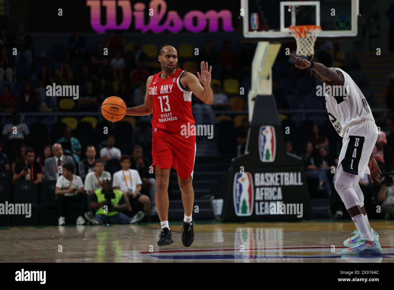 CAIRO, EGYPT - APRIL 22: Amr Sherif Mohamed El Gendy Abdelhalim of the Al Ahly match against ...